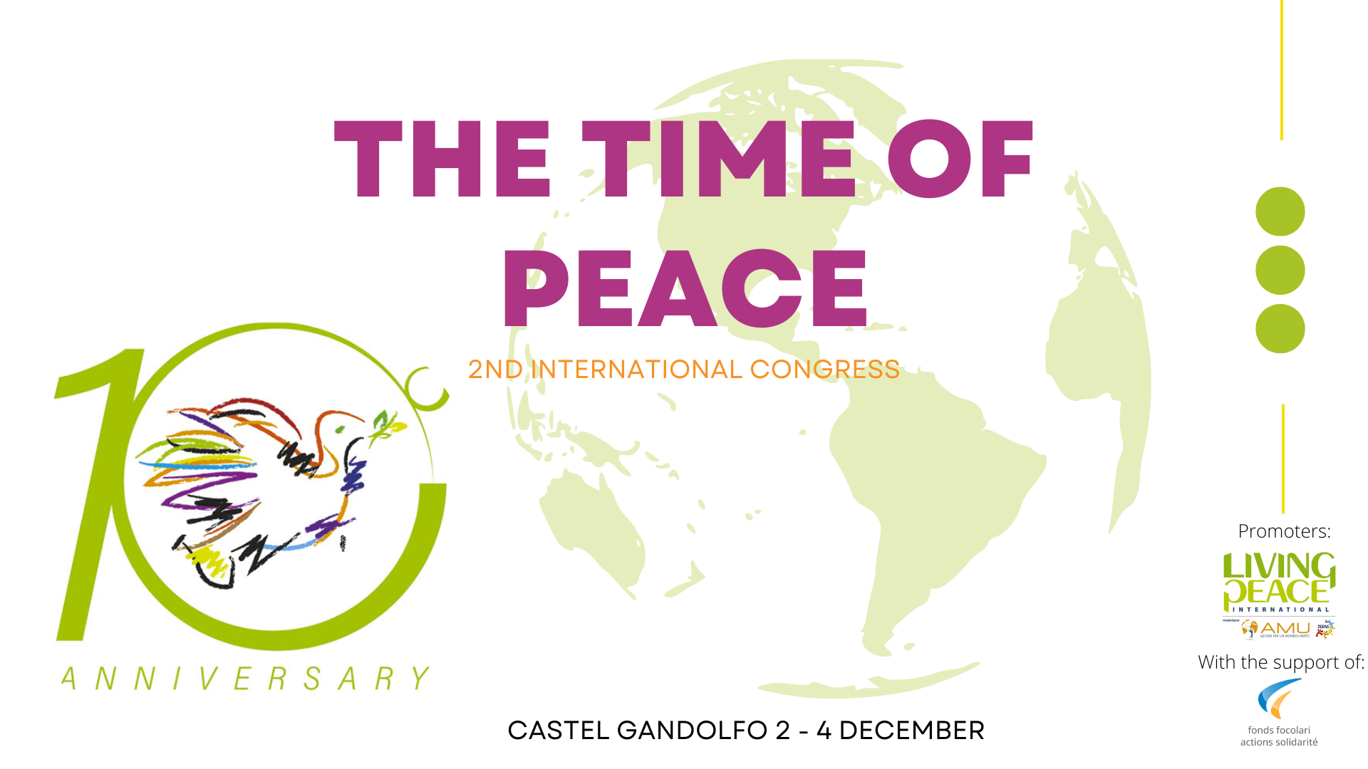 The Time for Peace - II International Congress | New Humanity